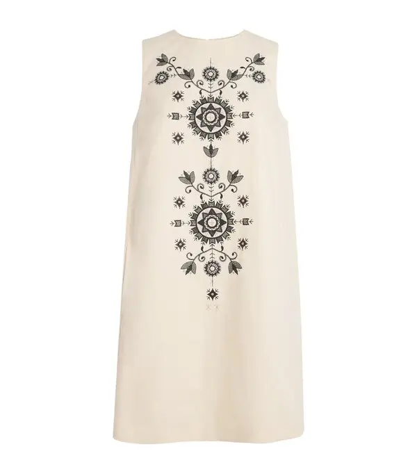mara embroidered mini dress Garden Bloom 3d Embroidered Mini Dress – Mara Blak