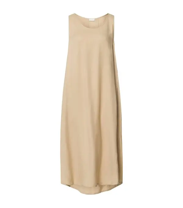Hanro Linen-Blend Night Dress In Beige - 29% Off | Editorialist