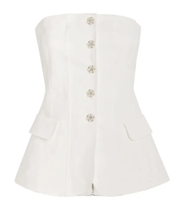 Maje Off-the-shoulder Bustier Top