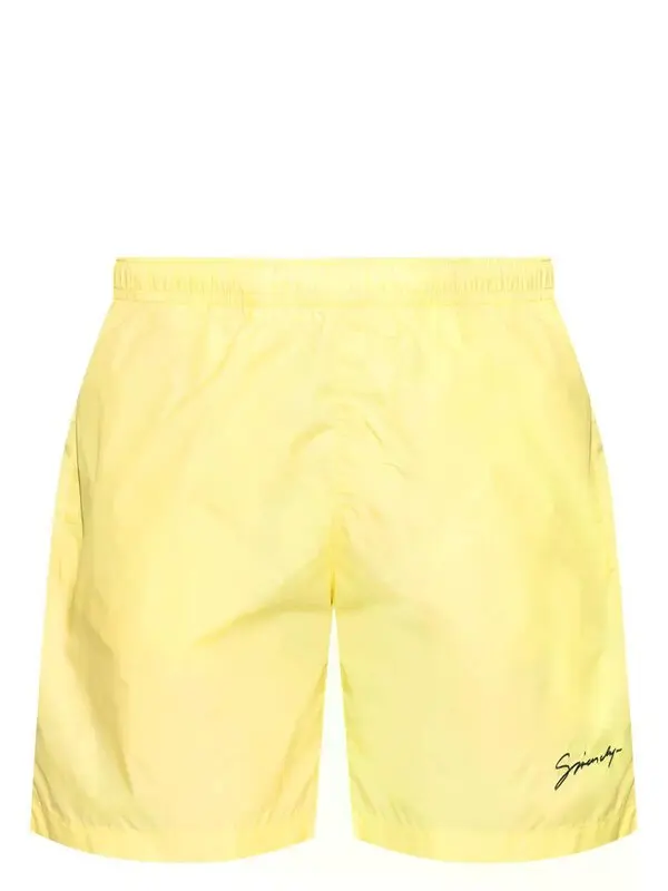 Givenchy Logo-embroidered Swim Shorts - Yellow