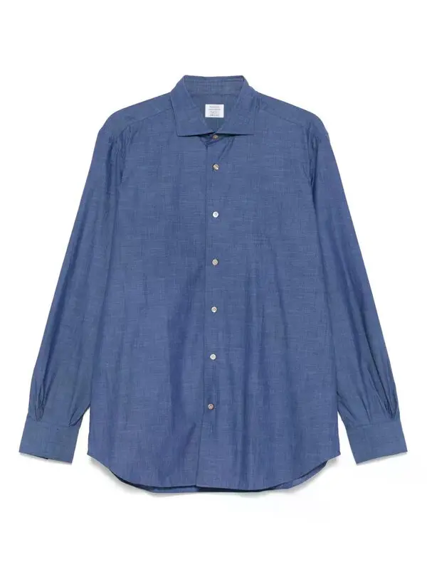 MAZZARELLI Cotton Shirt - Blue