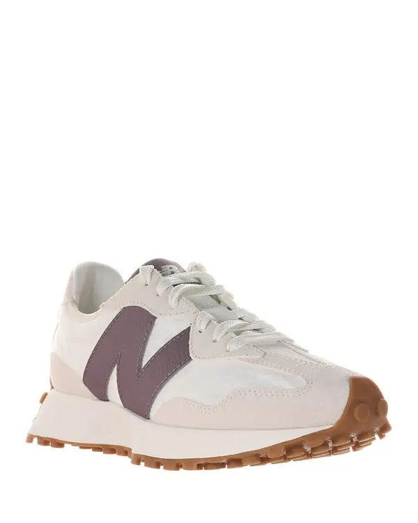 NEW BALANCE 327 Lace Up Sneakers - Linen/brown