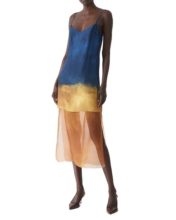 JASON WU Painted Stripe Slip Dress