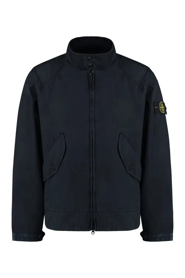 Stone Island Zippered Cotton Jacket