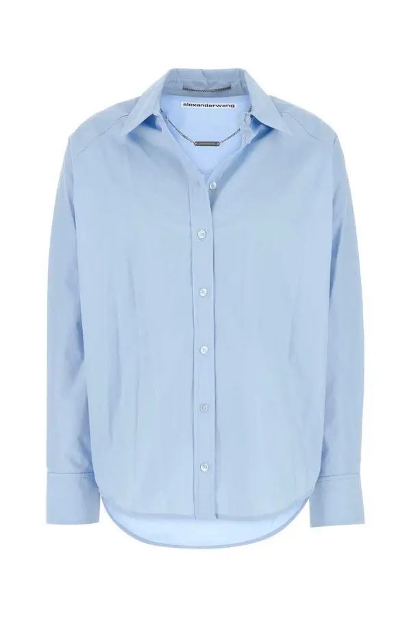 Alexander Wang Oversized Poplin Shirt - Blue