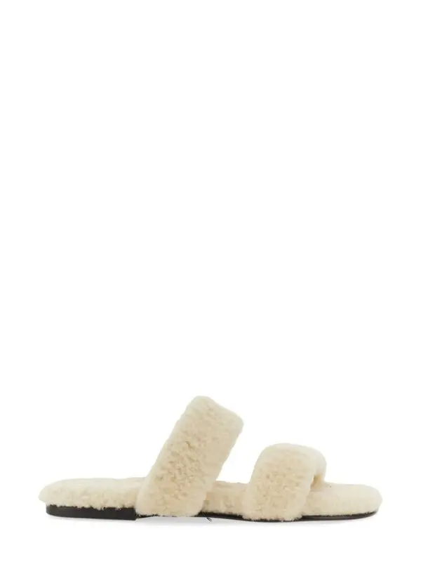 Saint Laurent Bleach Shearling Slippers