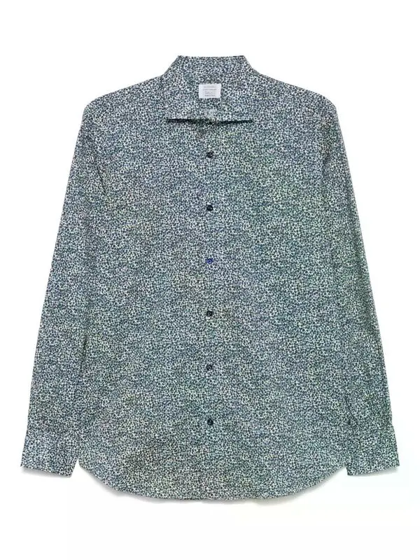 MAZZARELLI Abstract-print Shirt - Blue