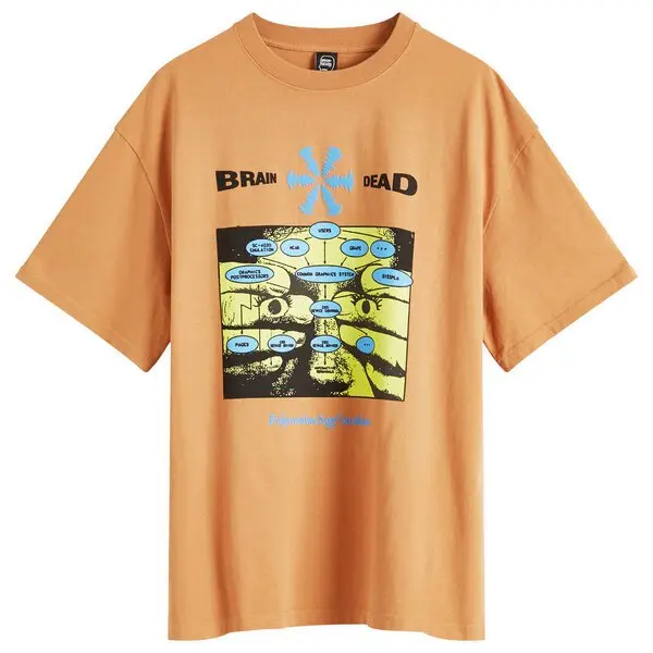BRAIN DEAD Information Age Occultism T-shirt - Cumin