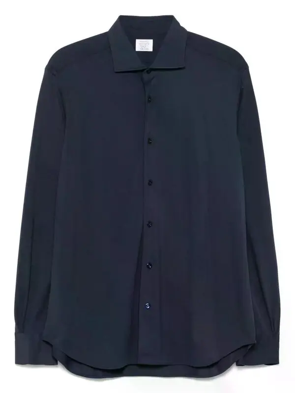 MAZZARELLI Spread-collar Shirt - Blue
