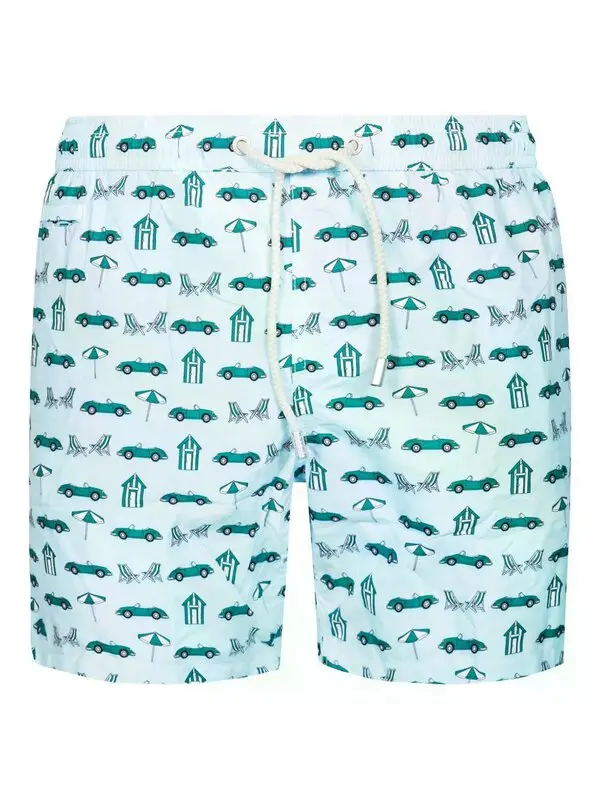MC2 SAINT BARTH Lighting Swim Shorts - Blue