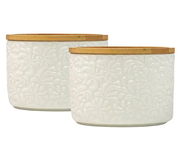 10 STRAWBERRY STREET Embossed Salt Cellar Sets
