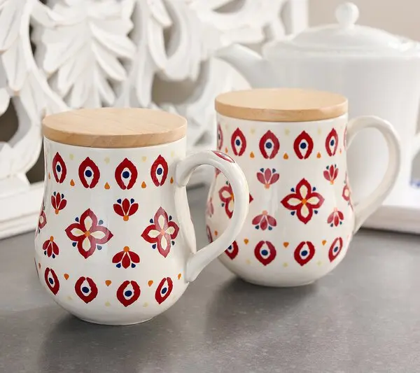AARTI SEQUEIRA Set Of 18-oz Inspirational Ceramic Mugs