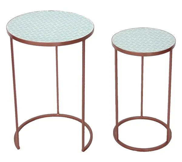 TEMP-TATIONS Seasonal Set Of 2 Nesting End Tables