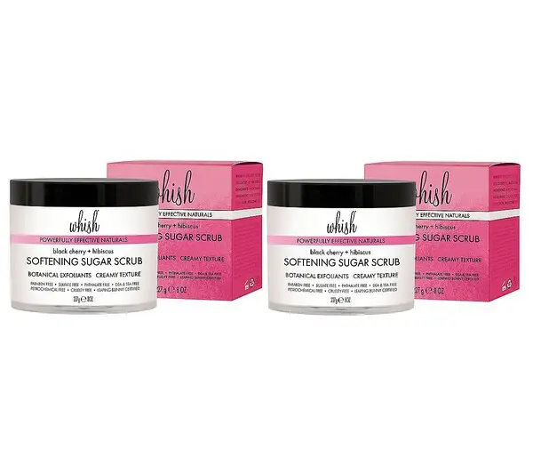 Whish Softening 8oz Sugar Scrub Duo
