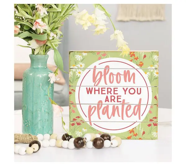 SINCERE SURROUNDINGS 8' Bloom Planted Green Pal Let Petite
