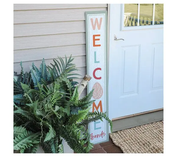 SINCERE SURROUNDINGS 47' Welcome Egg Porch Boar D