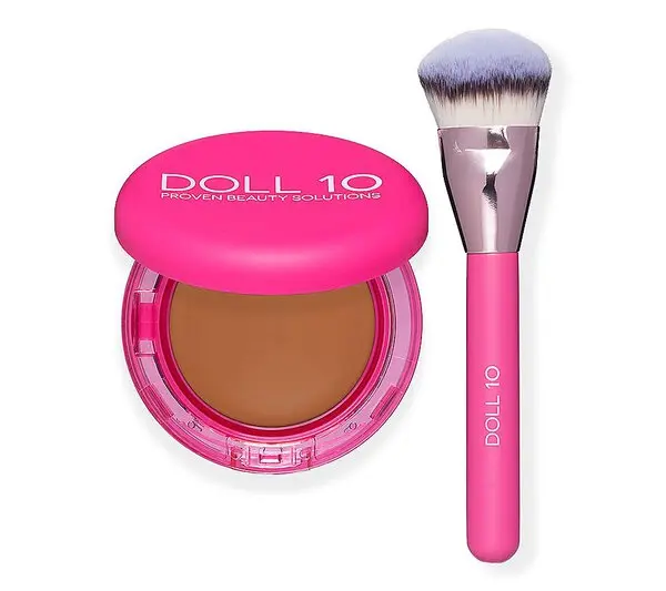 DOLL 10 Peptide Bounce Balm Foundation With Brush