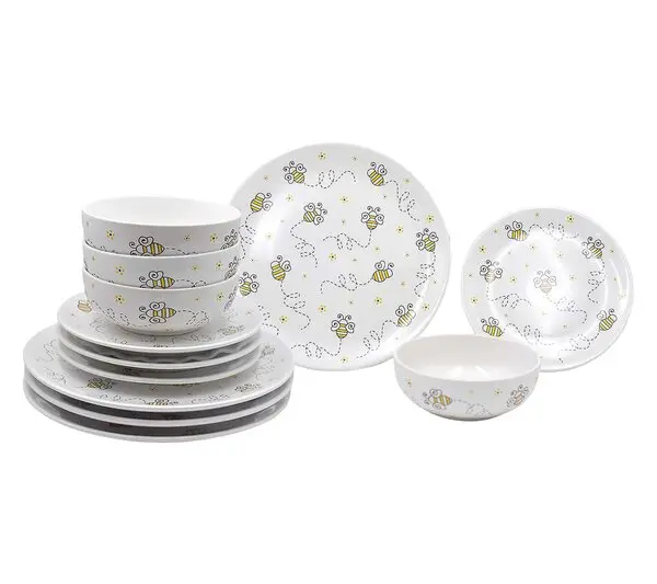 TEMP-TATIONS As Is Special Edition 12-pc Dinnerware Set