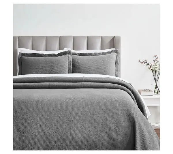 SUPERIOR Peploi Cotton Bedspread And Sham Set, Ueen