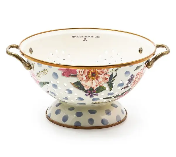 MACKENZIE-CHILDS Wildflowers Blue Large Colande R