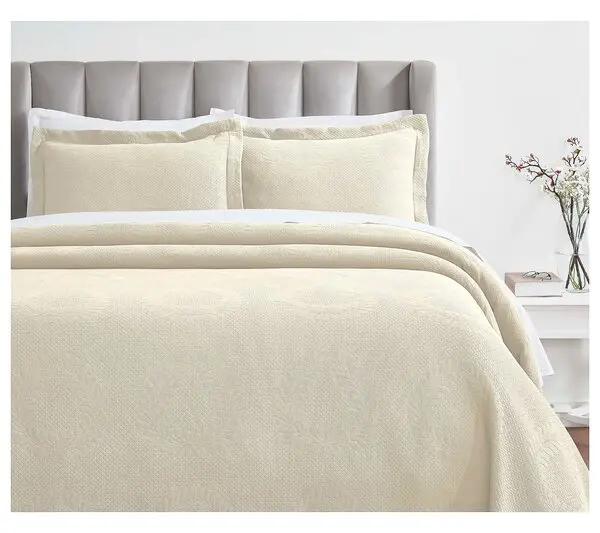 SUPERIOR Peploi Cotton Bedspread And Sham Set, Al King