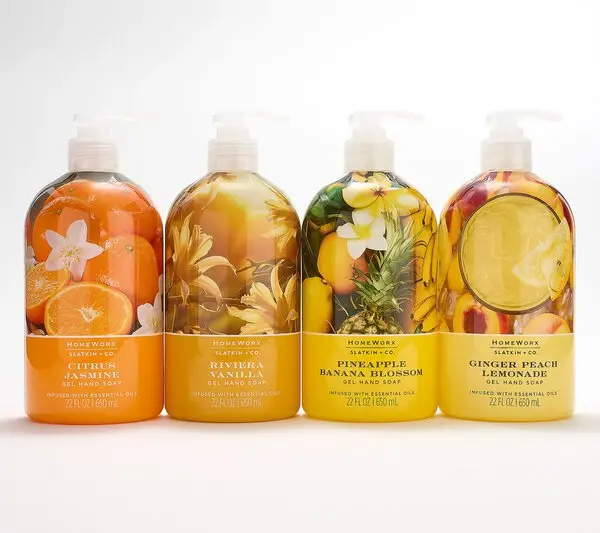HOMEWORX BY SLATKIN + CO. S/4 22oz Here Comes The Sun Soaps