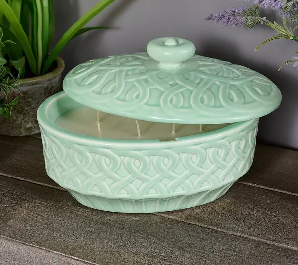 HOMEWORX BY SLATKIN + CO. As Is 25oz Lattice Oval Candle