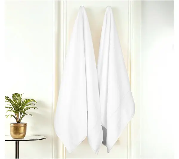 SUPERIOR 2 Piece Belmont Zero Twist Cotton Soft Bath Sheet Set
