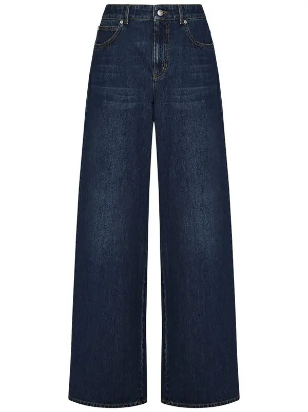 Alexander McQueen Wide Leg Jeans