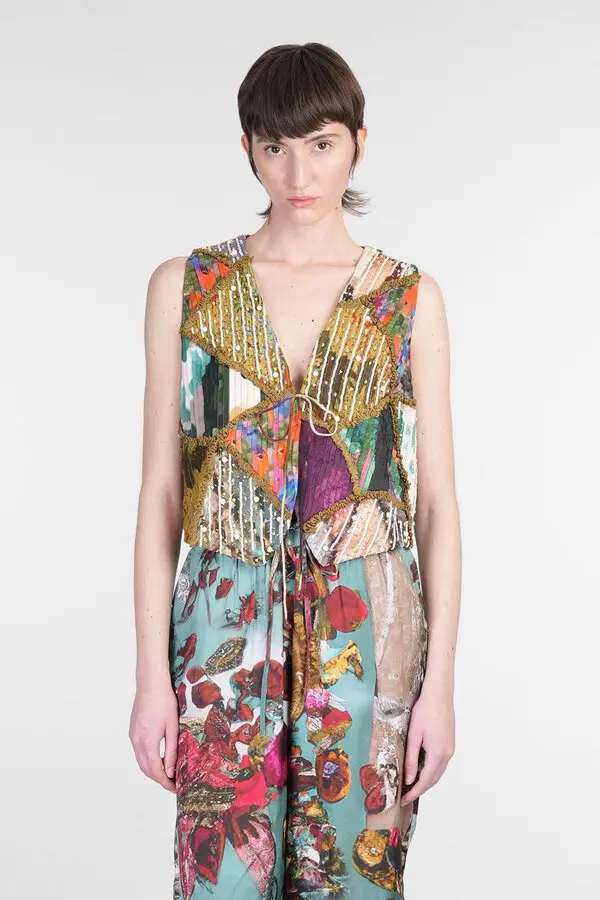 YAVI Silk Vest - Multicolor