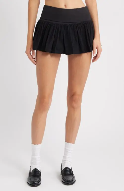 BDG URBAN OUTFITTERS Byrdie Stretch Cotton Miniskort - Black
