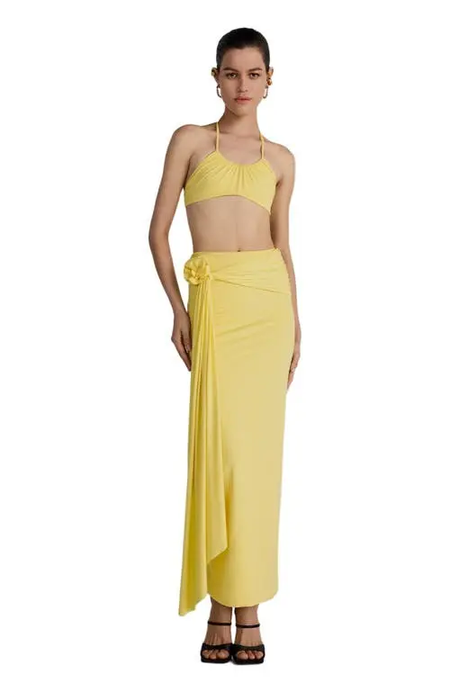 MAYGEL CORONEL Crisol Maxi Skirt - Mimosa