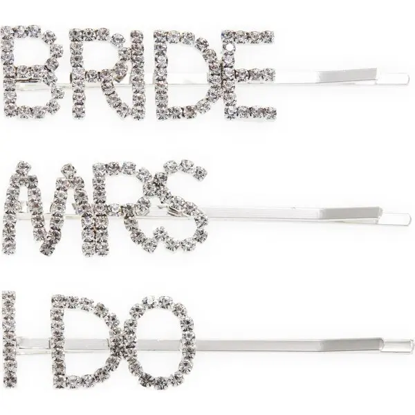 Tasha Bridal 3-pack Crystal Bobby Pins - Silvery