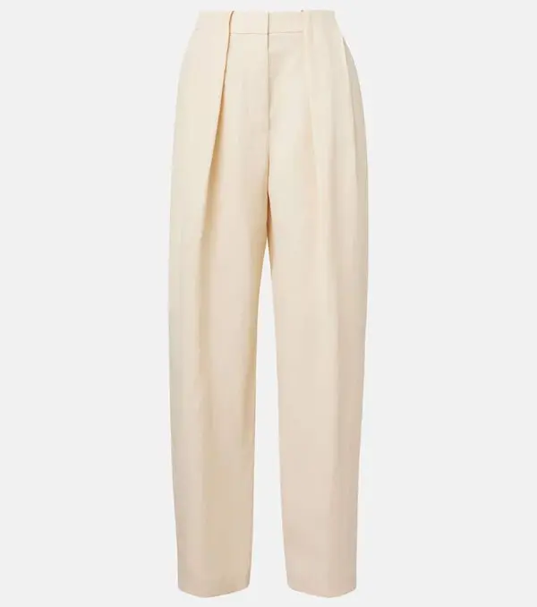 Stella McCartney High-rise Wide-leg Pants - White
