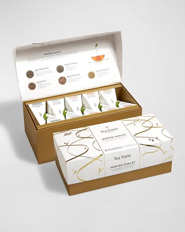 TEA FORTE Winter Chalet Presentation Box, 20 Infusers