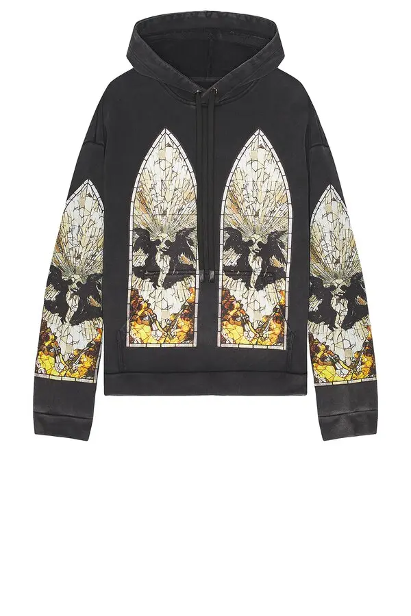 WHO DECIDES WAR BY EV BRAVADO Matrimony Hooded Pullover - Coal
