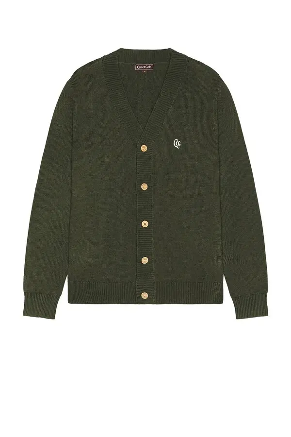 QUIET GOLF Monogram Cardigan