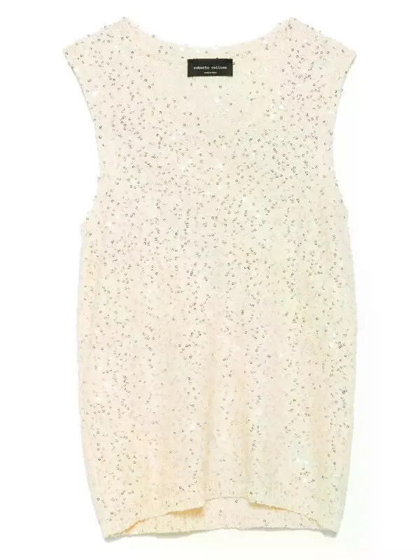ROBERTO COLLINA Sequin-embellished Top