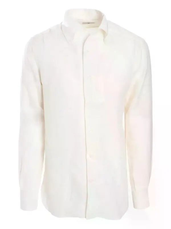Luciano Barbera Linen Shirt - White