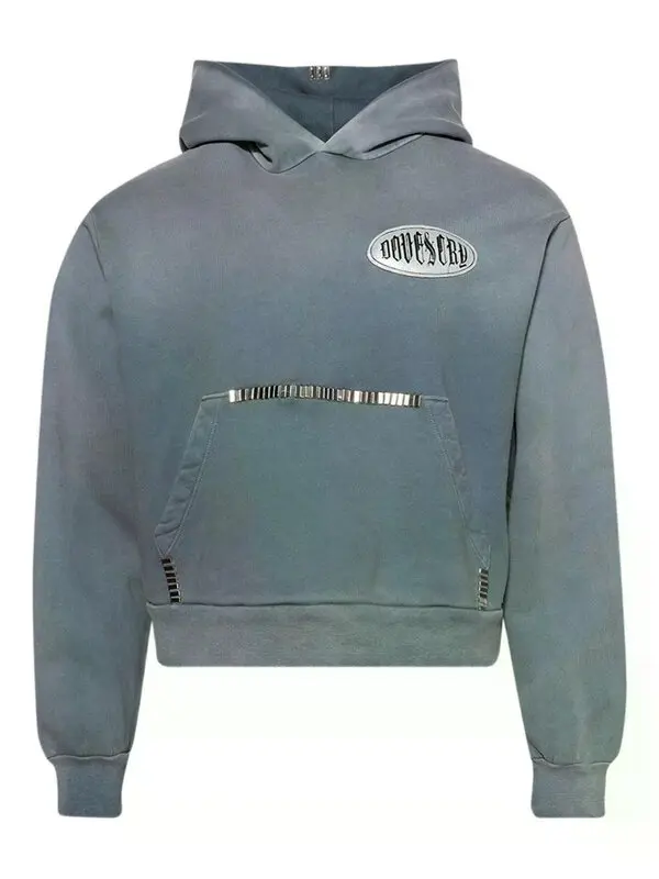 EARTHLING VIP Embroidered Hoodie With Chrome Stitch Detailing