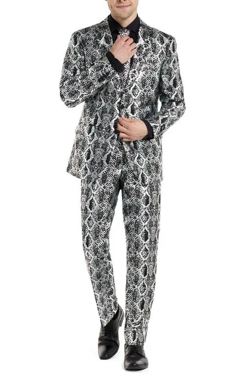 Opposuits Snake Slim Fit Two-piece Suit & Tie Set