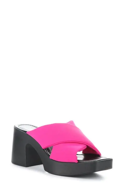 BOS. & CO. Vera Platform Sandal - Fuchsia