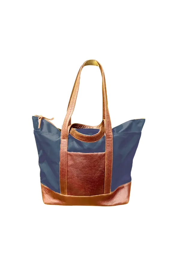 NORTON AND HODGES Safari Truck Tote - Navy