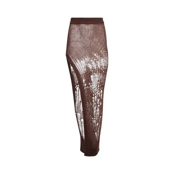 Rick Owens Spider Ziggy Skirt - Brown