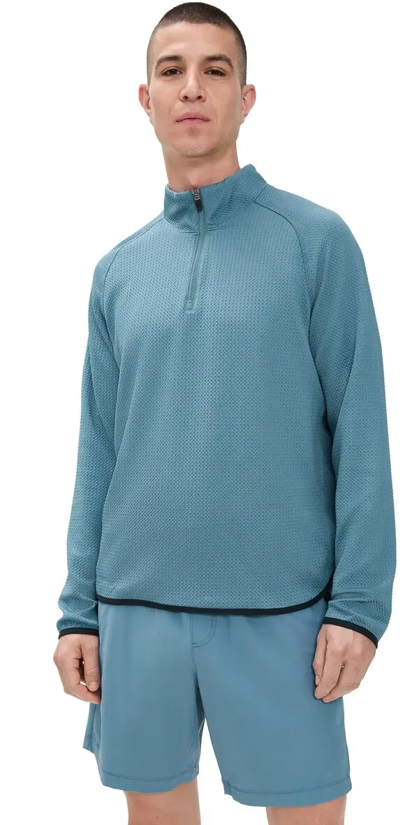 RHONE Founders Golf 1/4 Zip - Blue Stone
