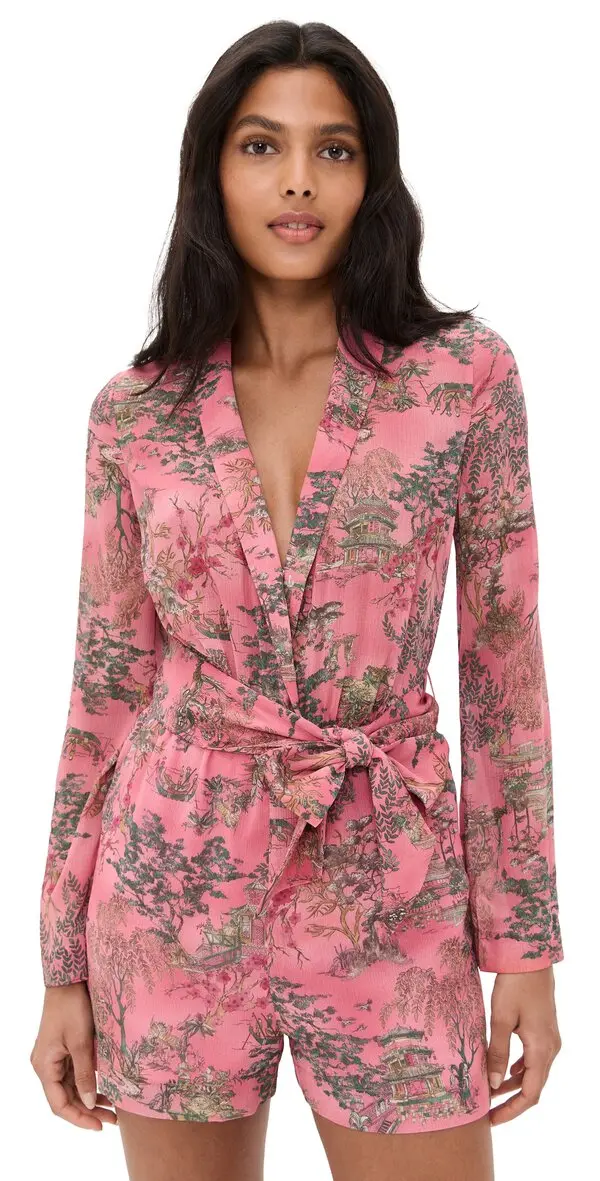 L'Agence Arabell Romper - Mauve Multi Kesi Print