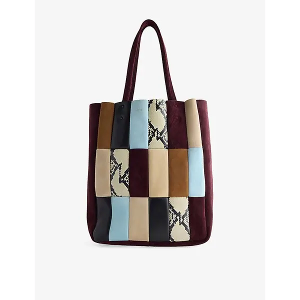 Khaite Zoe Patchwork Leather Tote Bag