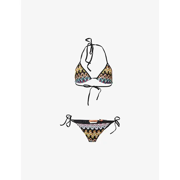 Missoni Lace Raschel Triangle Bikini Set