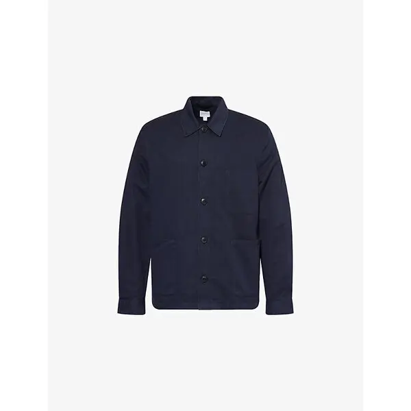 Sunspel Twin-pocket Cotton And Linen-blend Jacket