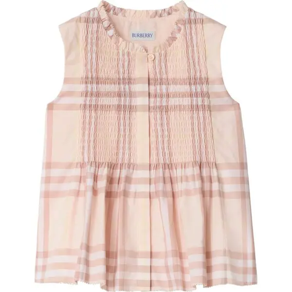 Burberry Check Cotton Poplin Top